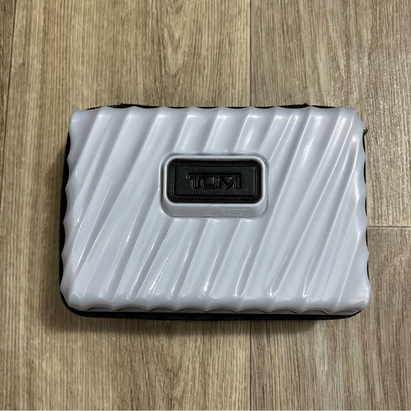 Tumi | Bags | Tumi Hard Shell Amenity Travel Case Gray Mini Suitcase ...